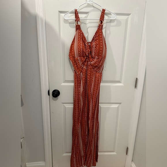 No Boundaries | Dresses | No Boundaries Full Length Red Dress With Slit ...